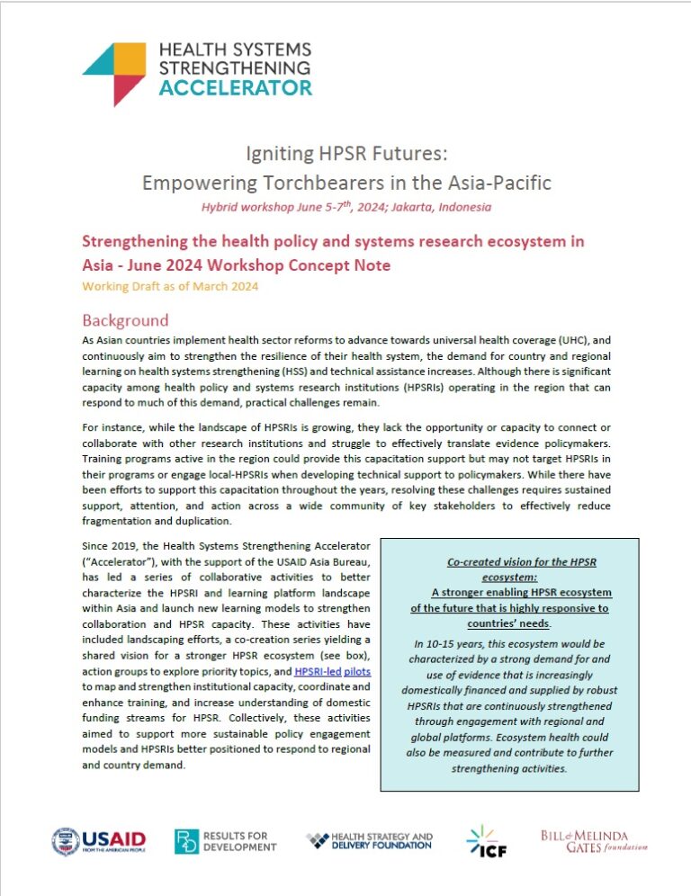 Igniting HPSR Futures: Empowering Torchbearers in the Asia-Pacific ...